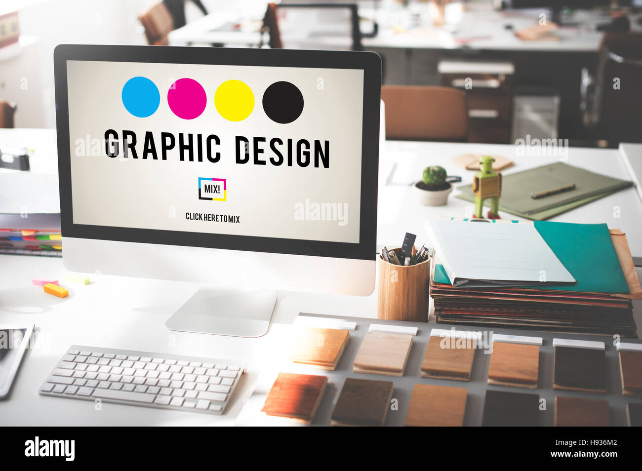 CMYK Ink Design Graphics Creativity Concept Stock Photo - Alamy