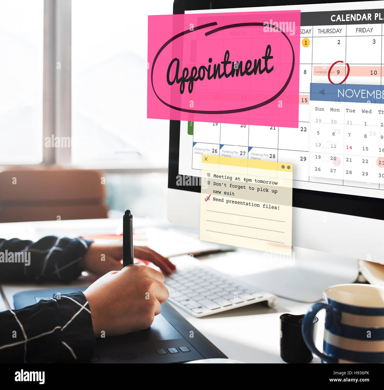 Appointment Planner Schedule Planning To Do List Concept Stock Photo ...