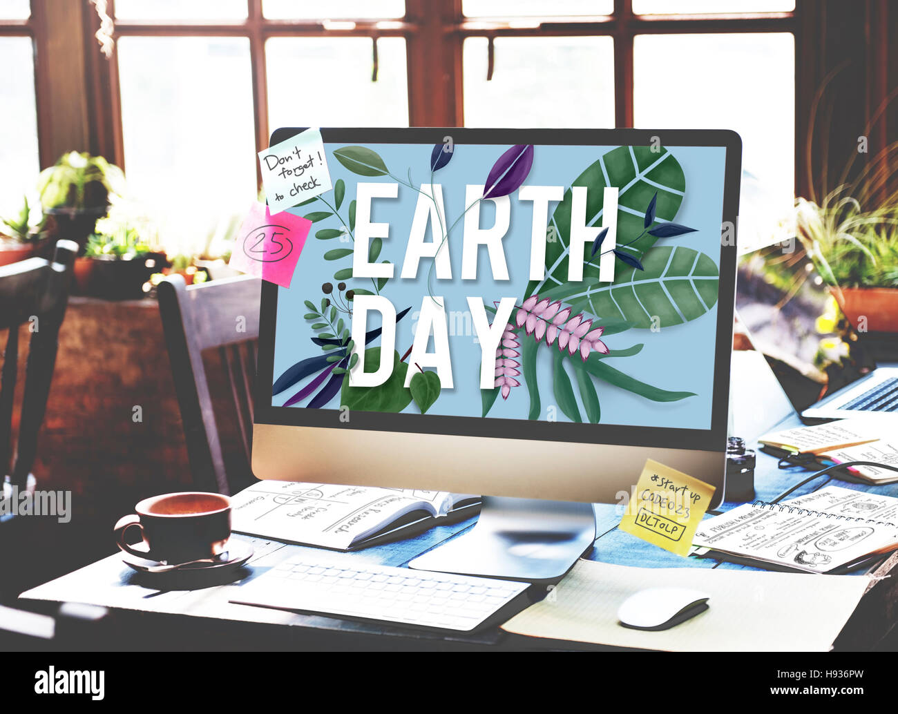 Eco Friendly Earth Day Green Environment Concept Stock Photo - Alamy