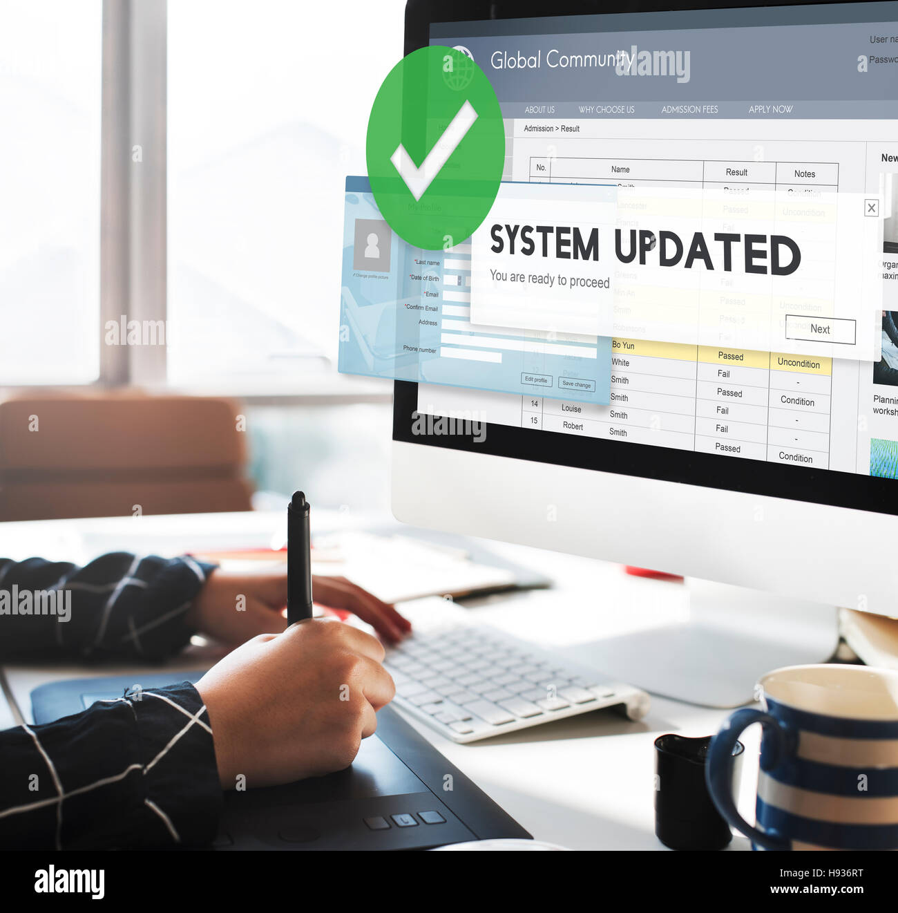 System Updated Improvement Change New Version Concept Stock Photo - Alamy
