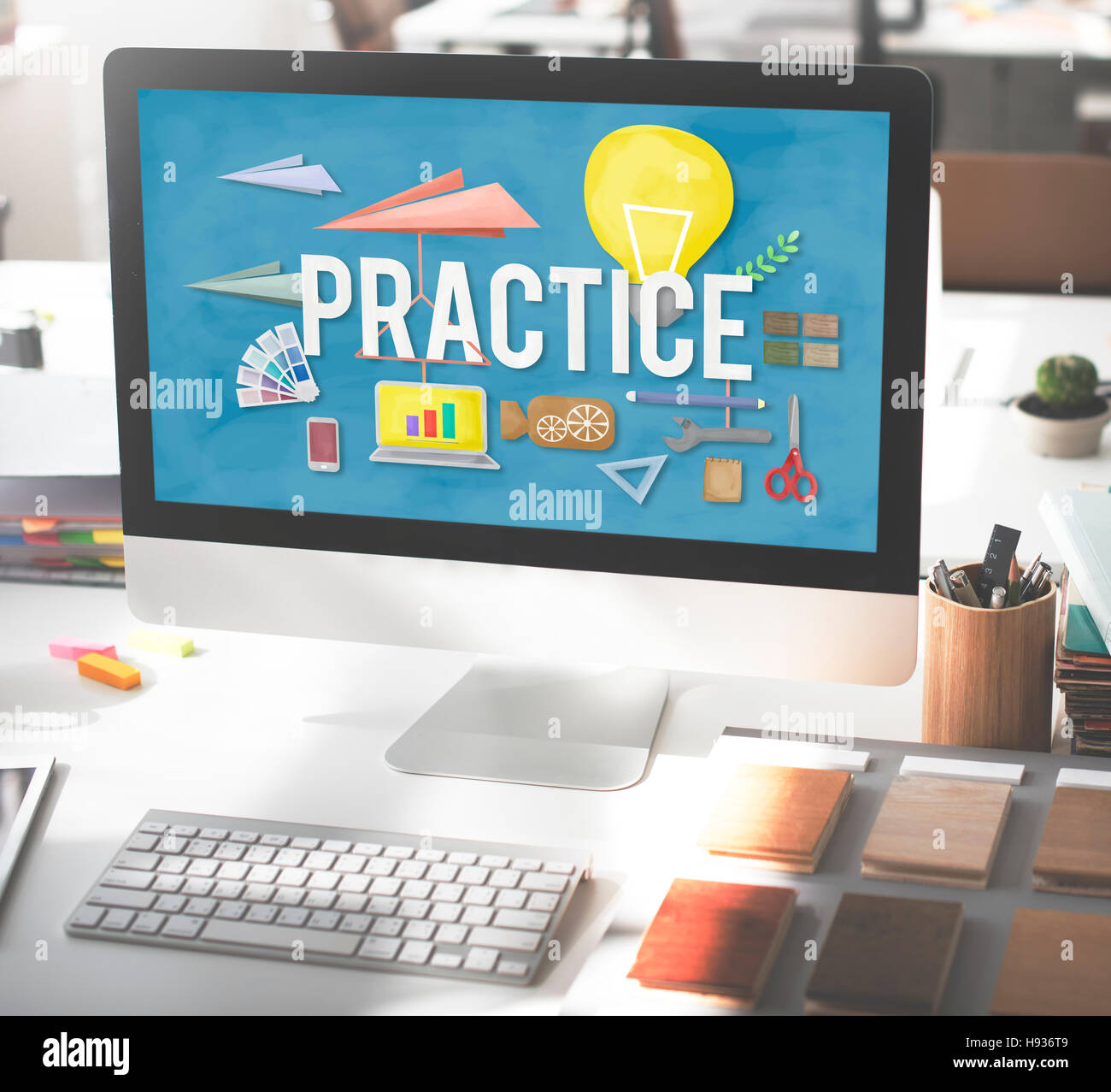 Practice Method Observe Operation Perform Utilize Concept Stock Photo ...