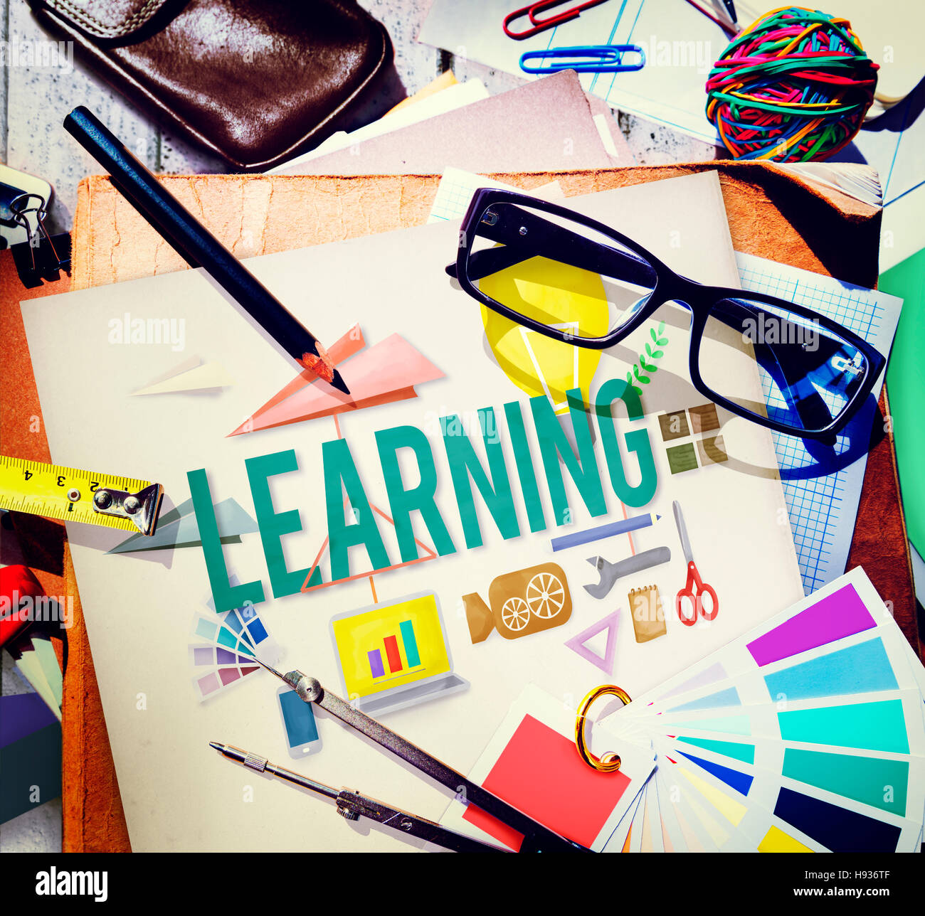 Learning Education Improvement Intelligence Ideas Concept Stock Photo ...