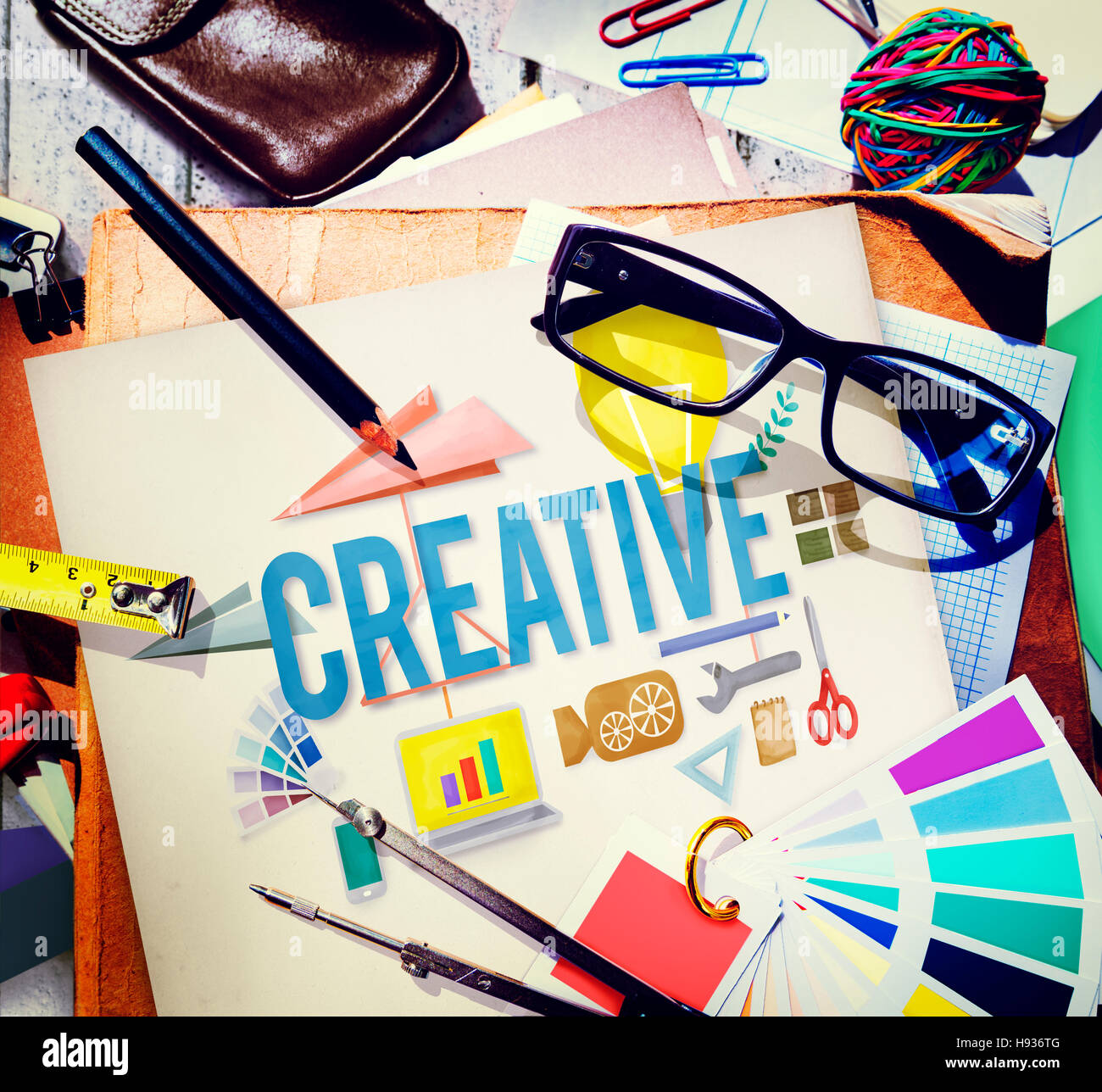 Creative Creativity Inspire Ideas Innovation Concept Stock Photo - Alamy