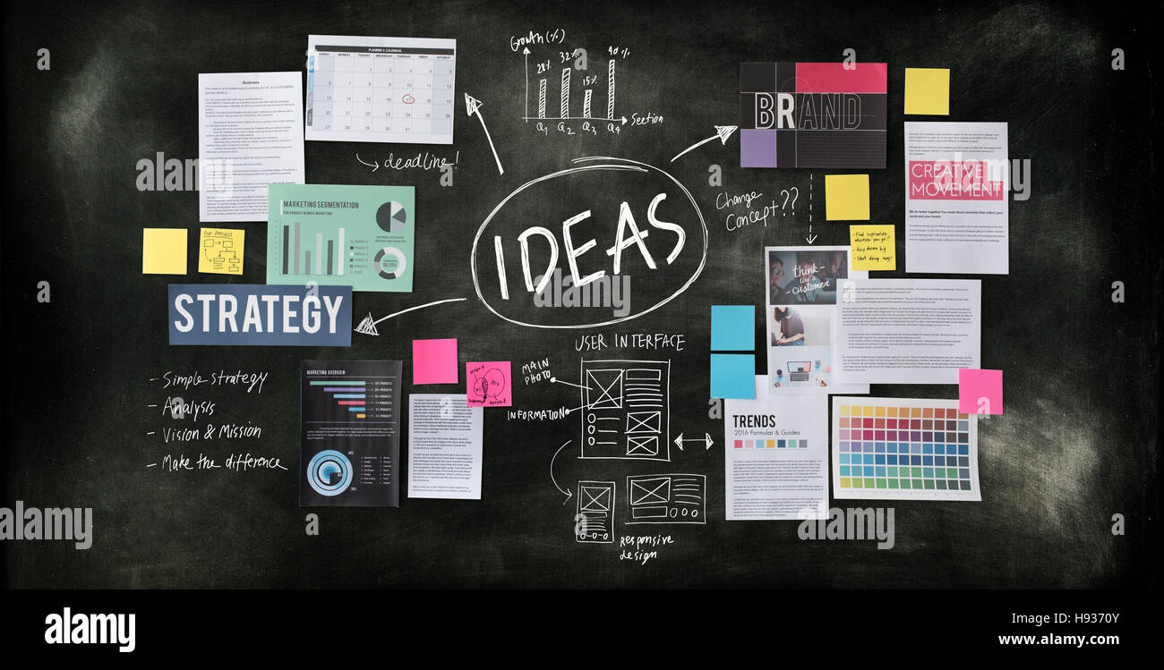 Ideas Concept Mission Proposal Strategy Vision Concept Stock Photo - Alamy