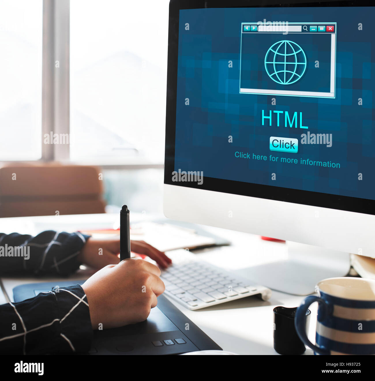 Internet HTML Homepage Browser Big Data Concept Stock Photo - Alamy