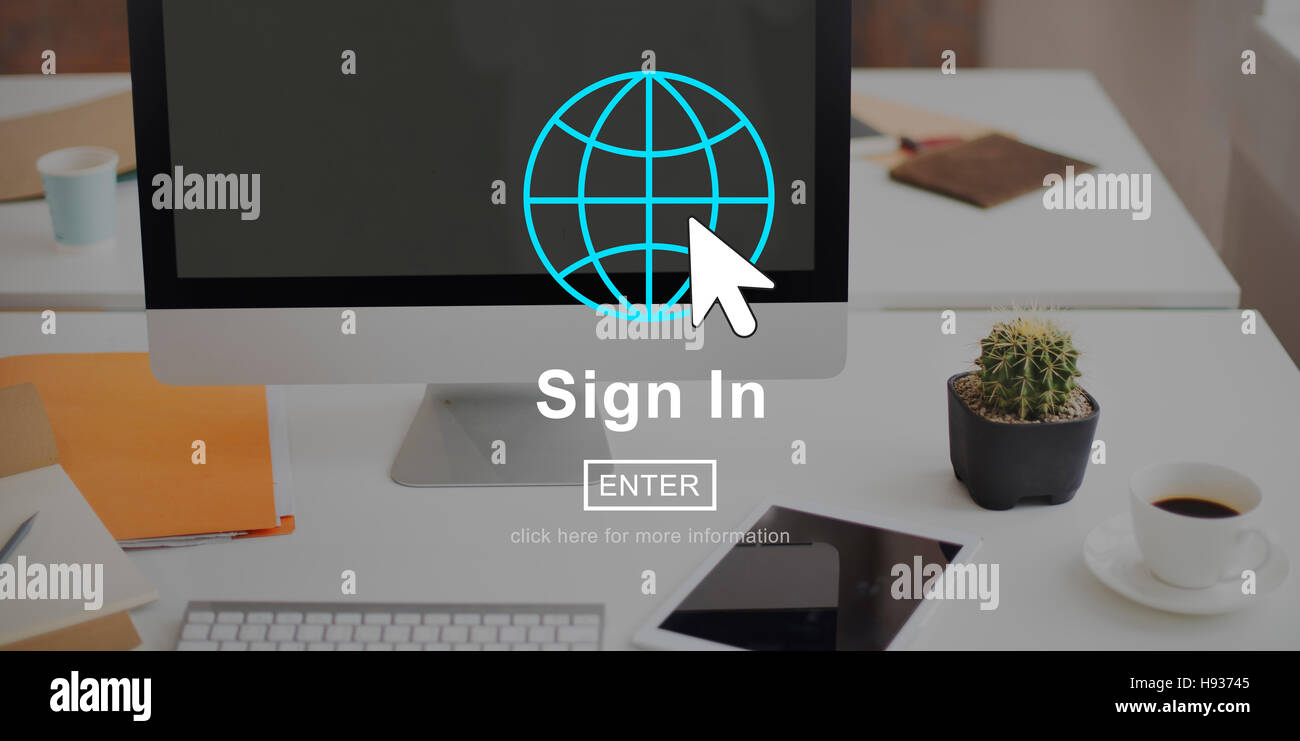 Sign in Sign up Register Homepage Concept Stock Photo - Alamy
