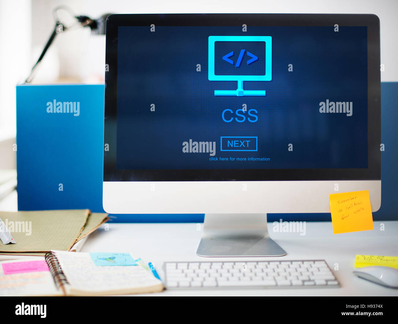 CSS Software Layout Financial Internet Concept Stock Photo - Alamy