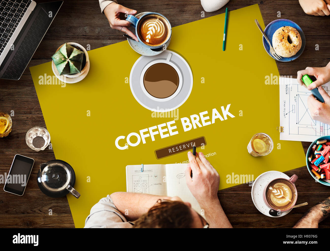 Coffee Break Drink Free Time Concept Stock Photo - Alamy