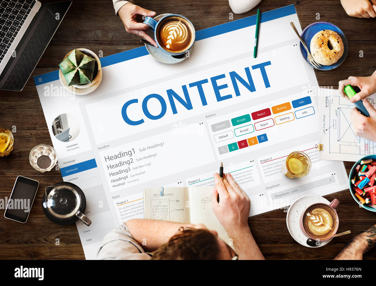 Creative Sample Website Design Template Concept Stock Photo - Alamy