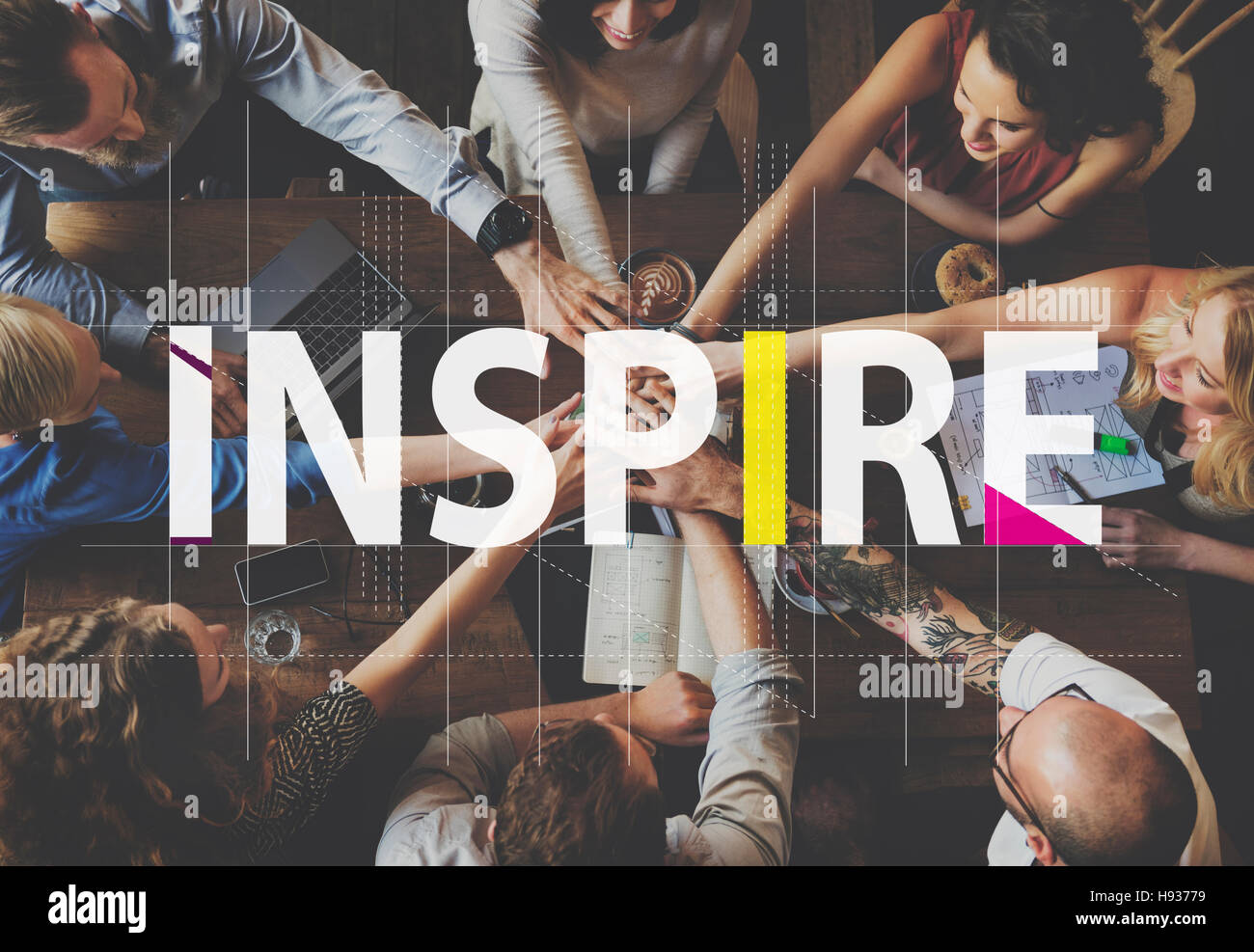 Inspire Ideas Creative People Graphic Concept Stock Photo - Alamy