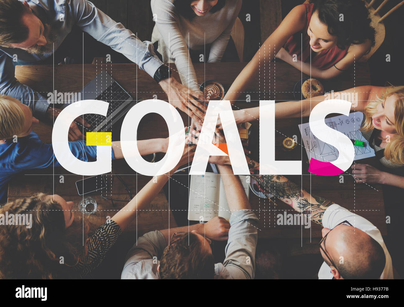 Goals Business Creative Ideas People Graphic Concept Stock Photo - Alamy