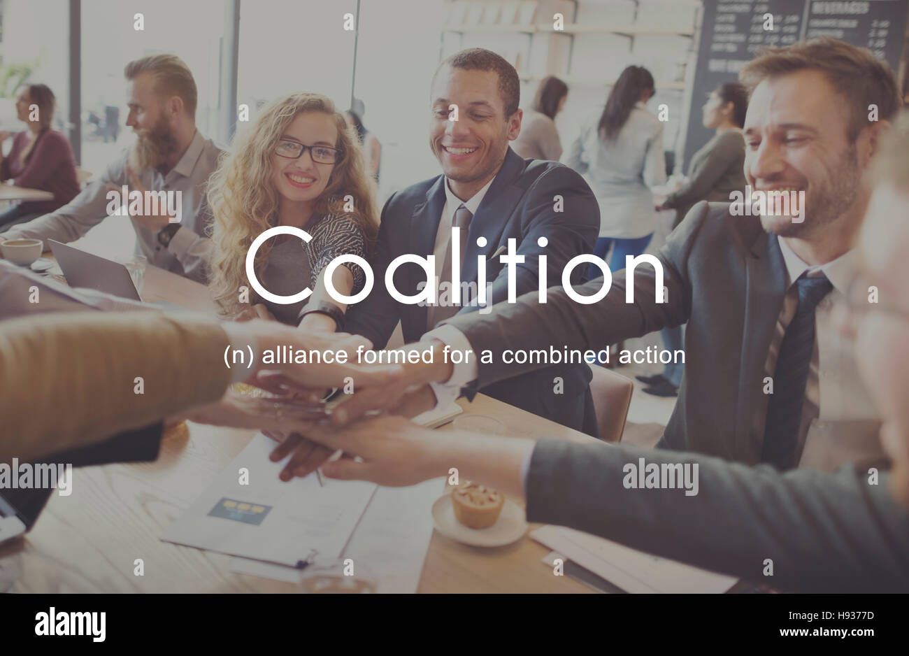 Coalition Association Alliance Corporate Union Concept Stock Photo - Alamy