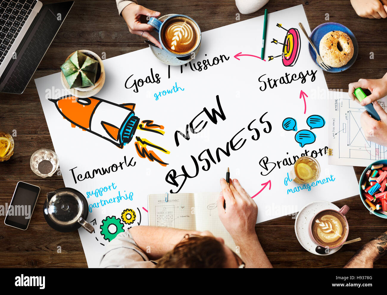New Business Achievement Organization Progress Concept Stock Photo - Alamy