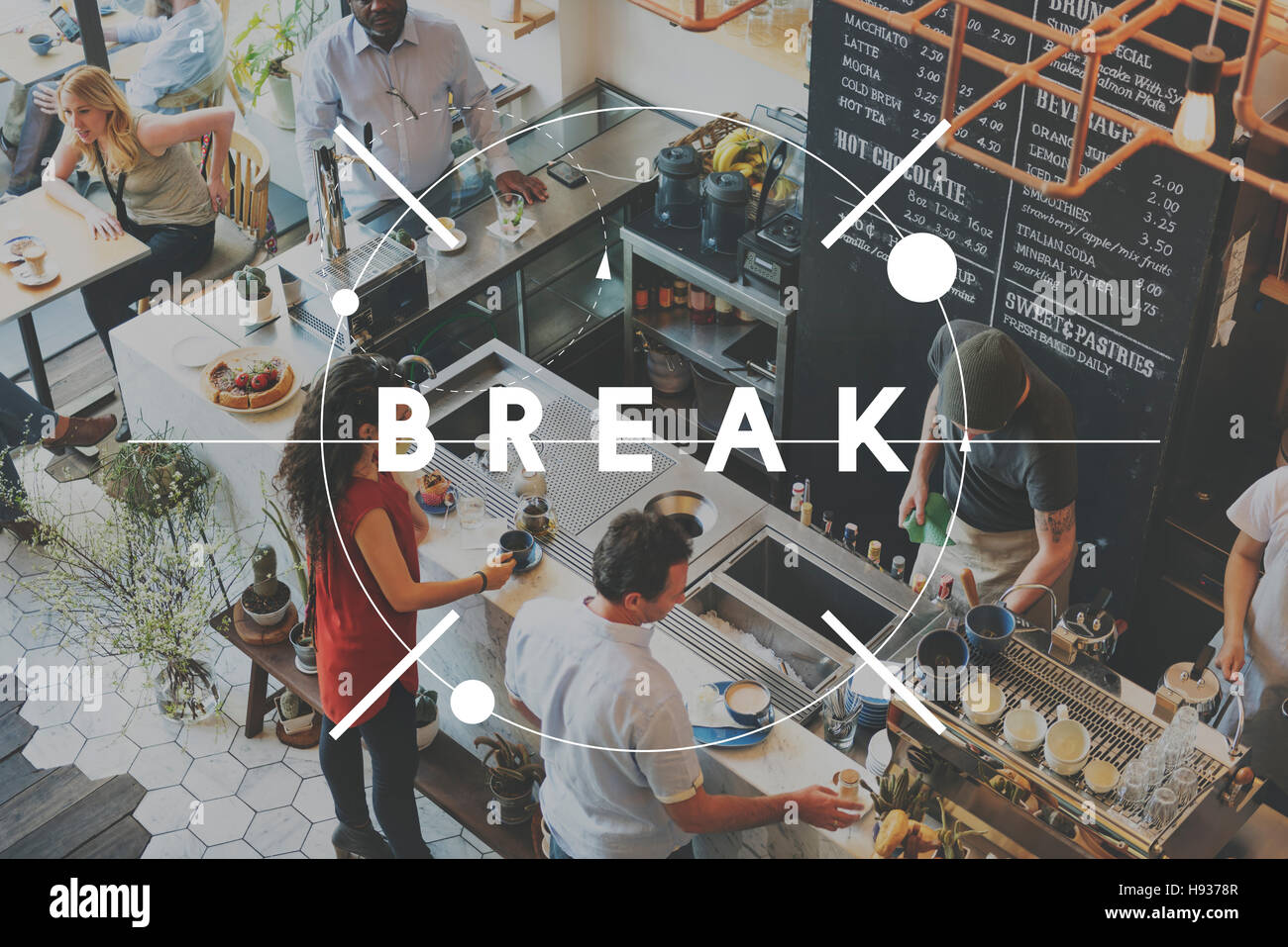 Cafe pause hi-res stock photography and images - Alamy