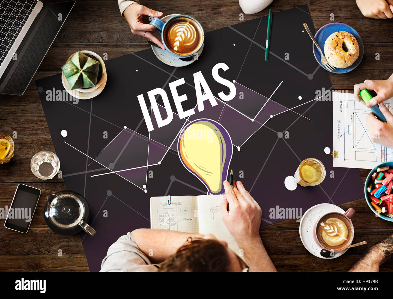 Ideas Progress Vision Inspiration Design Concept Stock Photo - Alamy