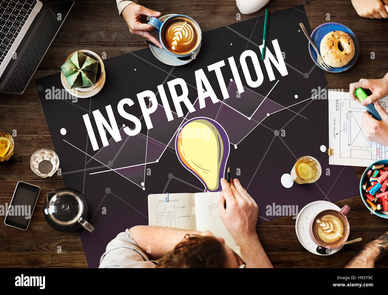 Ideas Progress Vision Inspiration Design Concept Stock Photo - Alamy