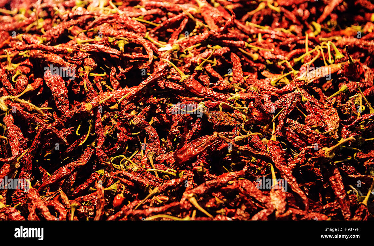 Dried chilli pepper Stock Photo - Alamy
