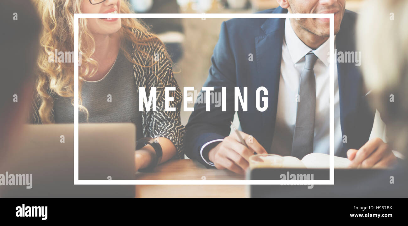 People Partner Cooperation Communication Meeting Concept Stock Photo ...