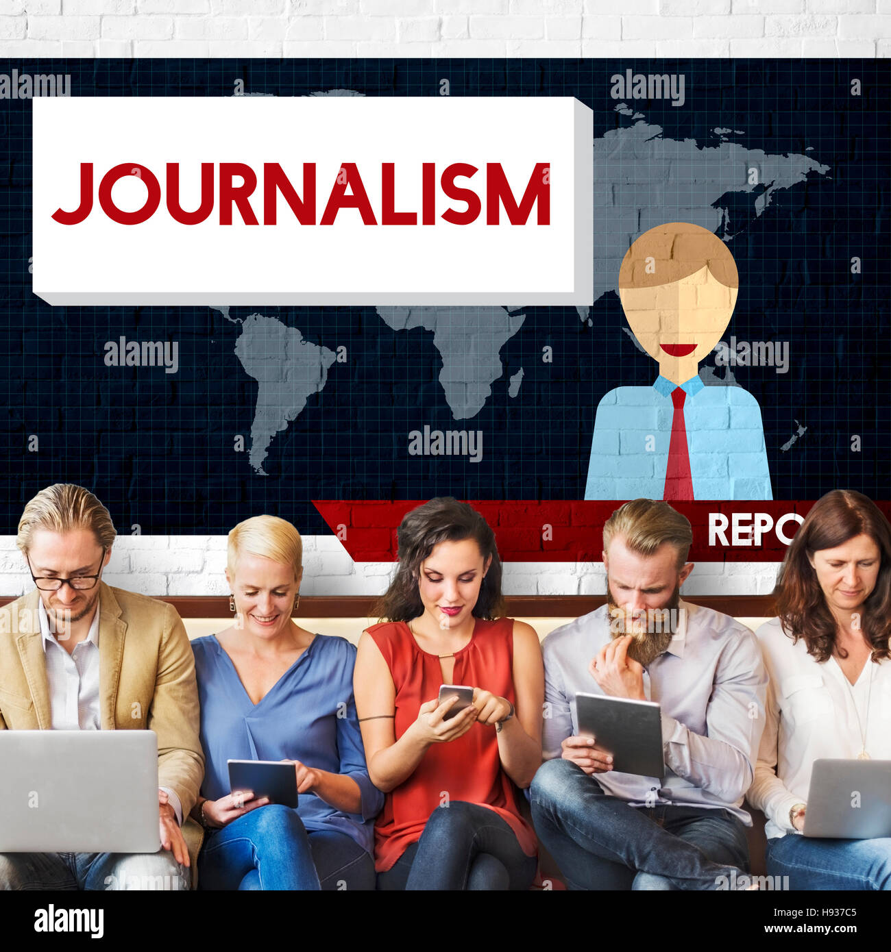 Journalism News Interview Article Content Concept Stock Photo - Alamy