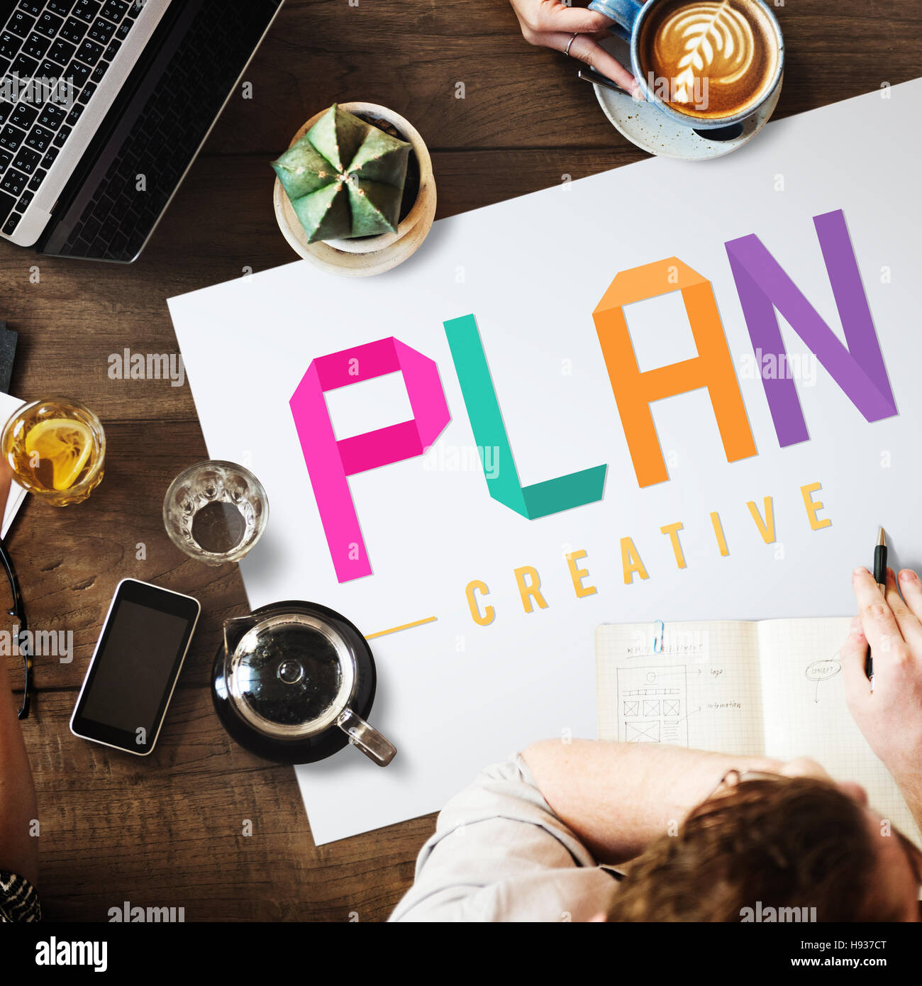 Think Thoughtful Visionary Creative Determination Concept Stock Photo ...