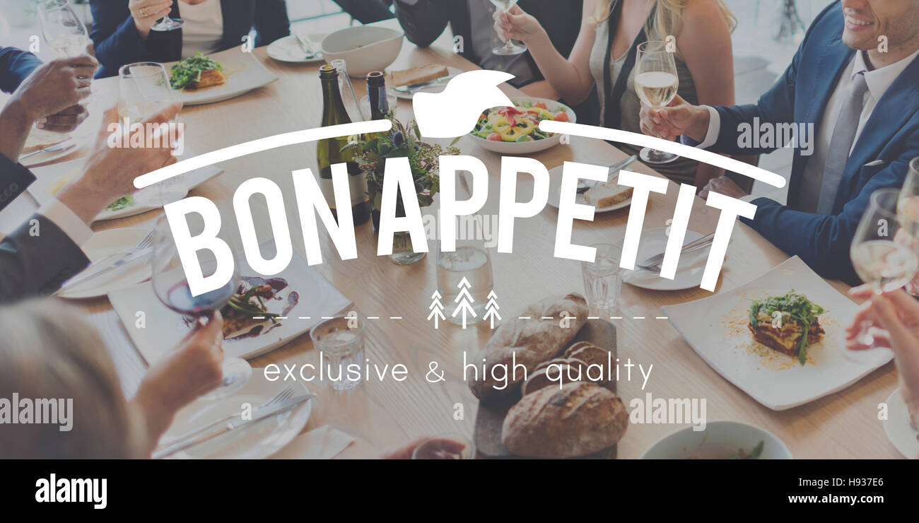 Bon Appetit Food Delicious Meal Concept Stock Photo - Alamy