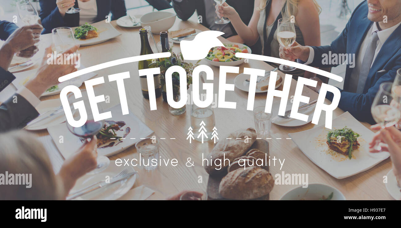 Get Together Family Teamwork Support Friendship Concept Stock Photo - Alamy