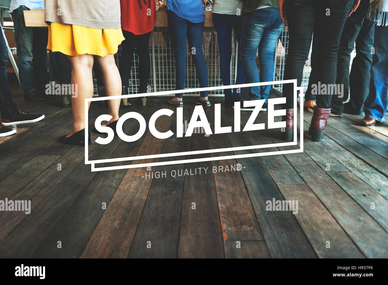 Socialize Connection Fellowship Network Unity Concept Stock Photo - Alamy