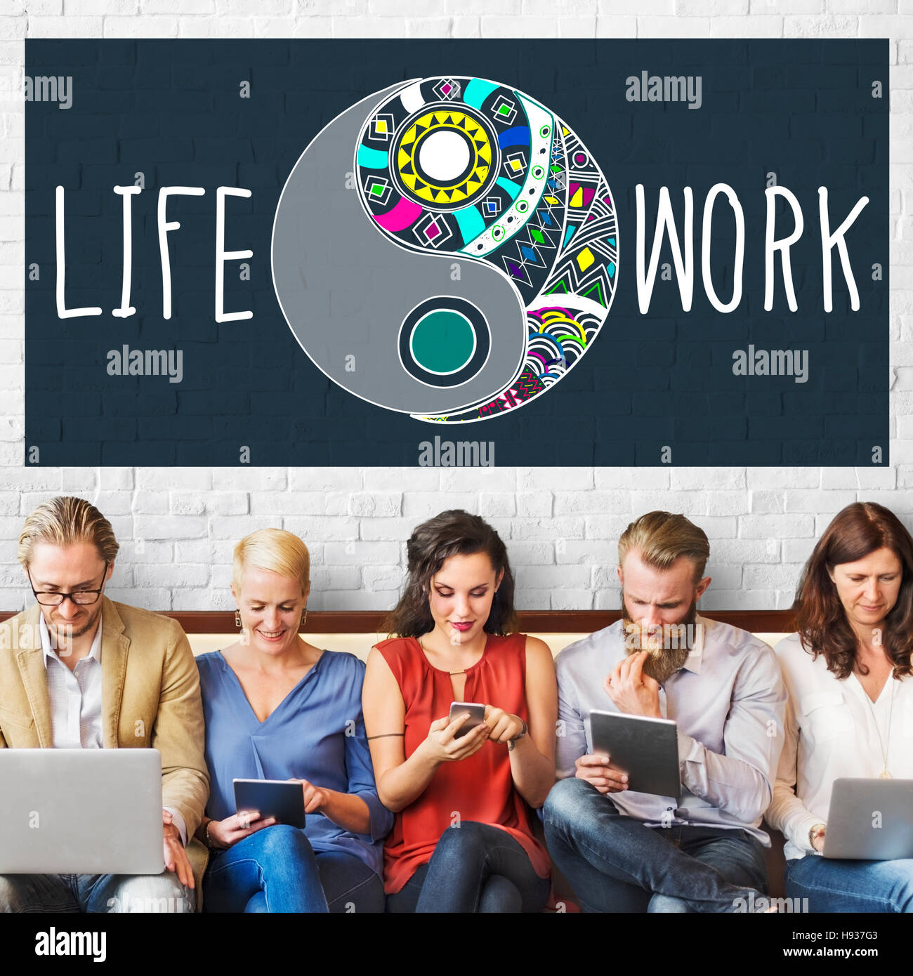 Life Work Balance Functional Nature Active Style Concept Stock Photo ...