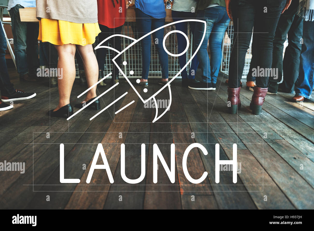 Rocket Ship Launch Graphic Concept Stock Photo - Alamy