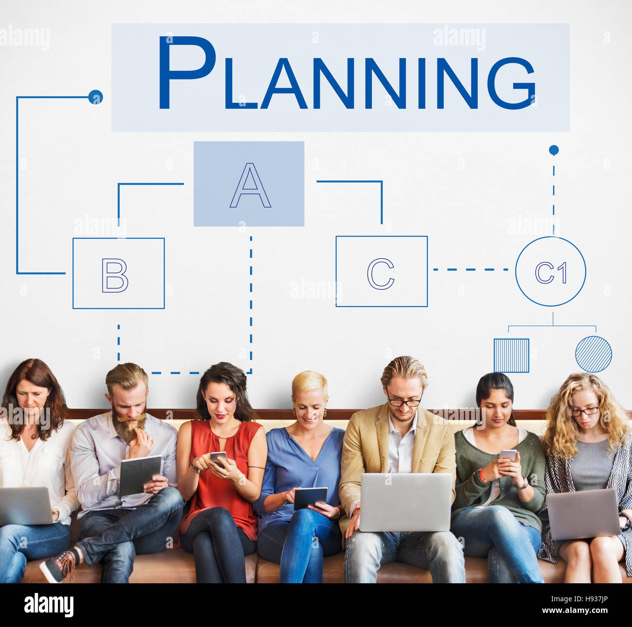 Planning Strategy Discussion Solutions Process Concept Stock Photo - Alamy