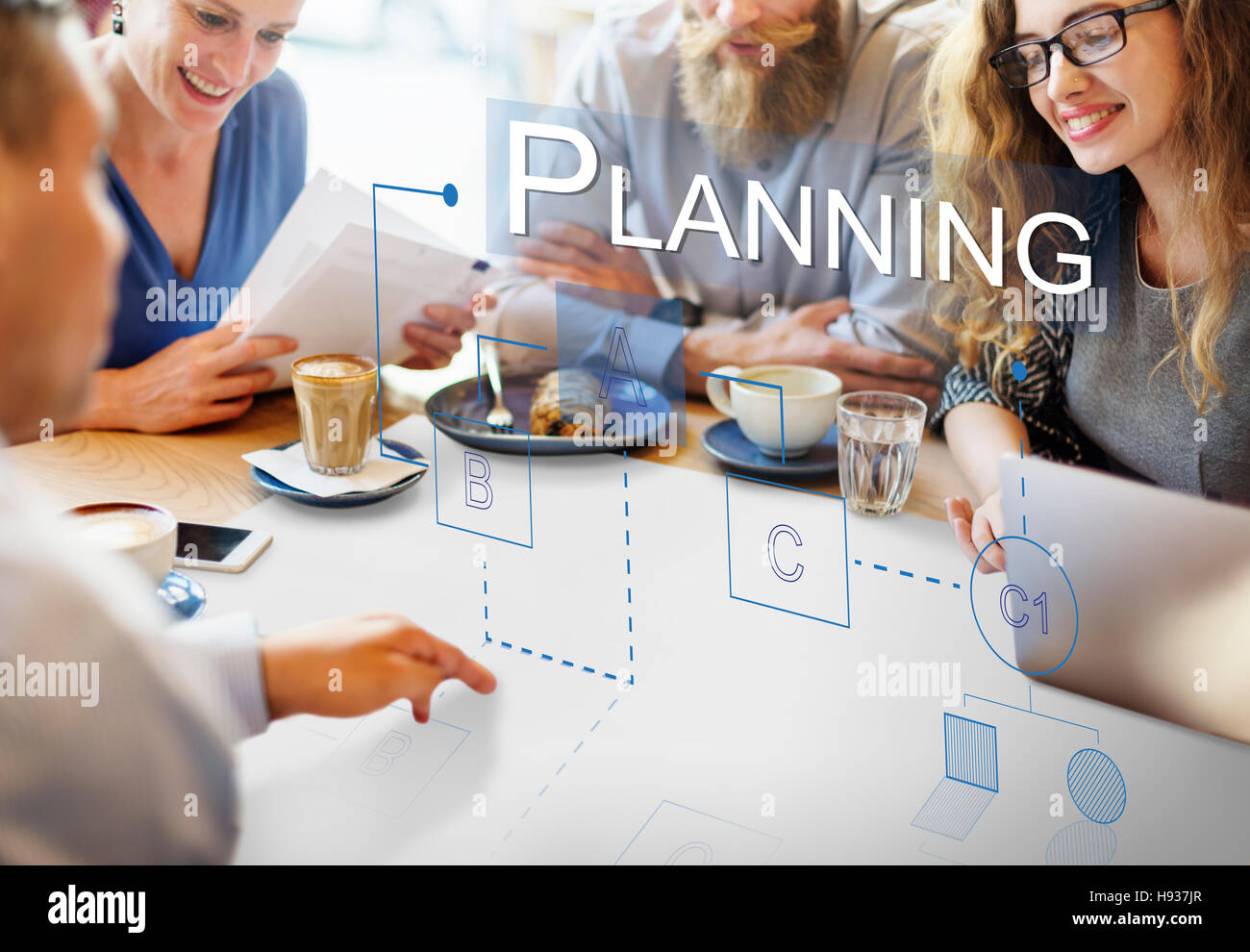 Planning Strategy Discussion Solutions Process Concept Stock Photo - Alamy