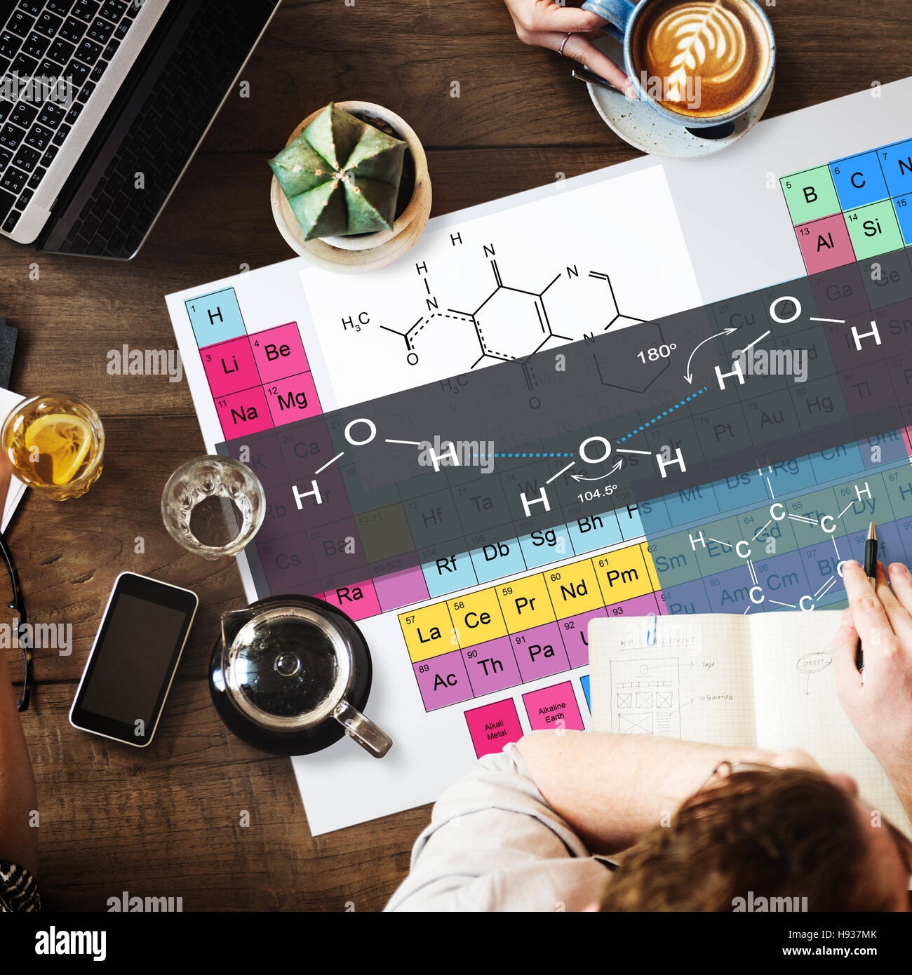 Formula Experiment Atom Chemistry Concept Stock Photo - Alamy