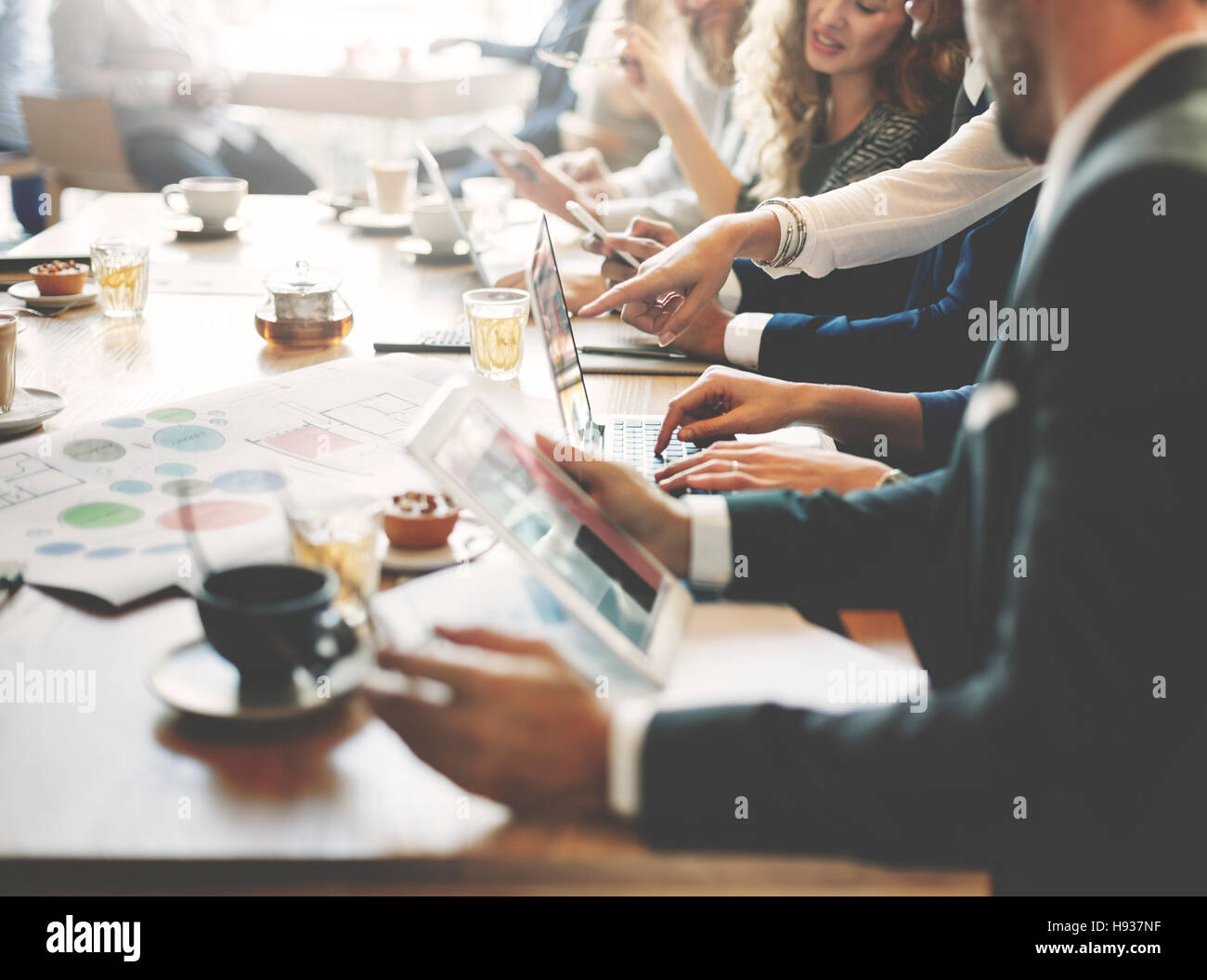 Business Team Meeting Strategy Marketing Concept Stock Photo - Alamy