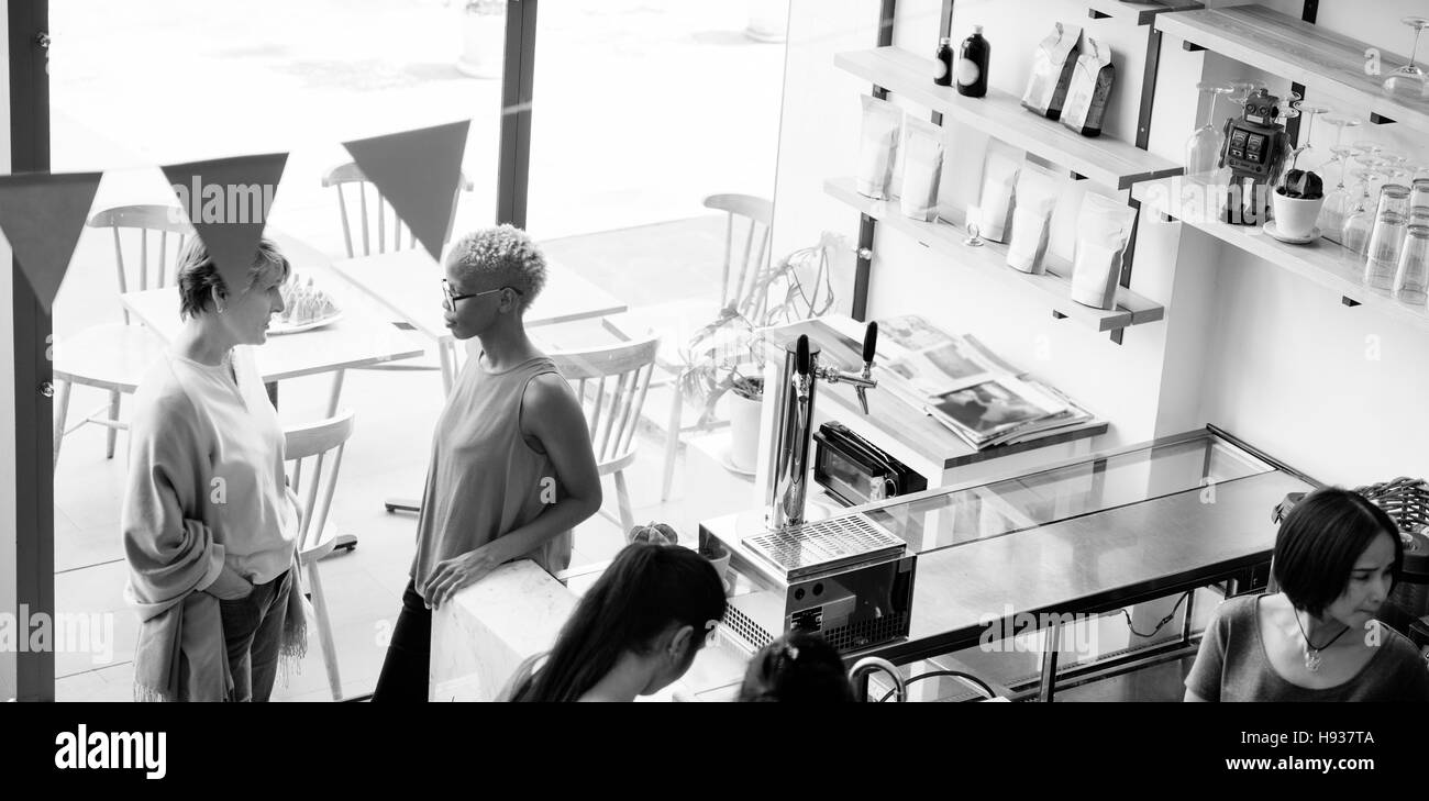 Coffee Shop Bar Counter Cafe Restaurant Relaxation Concept Stock Photo ...