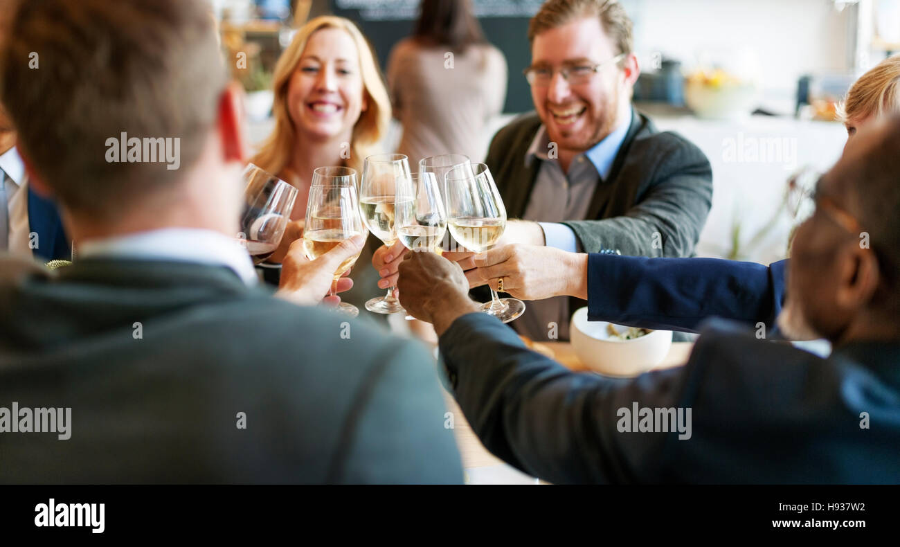 People Cheers Celebration Toast Happiness Togetherness Concept Stock ...