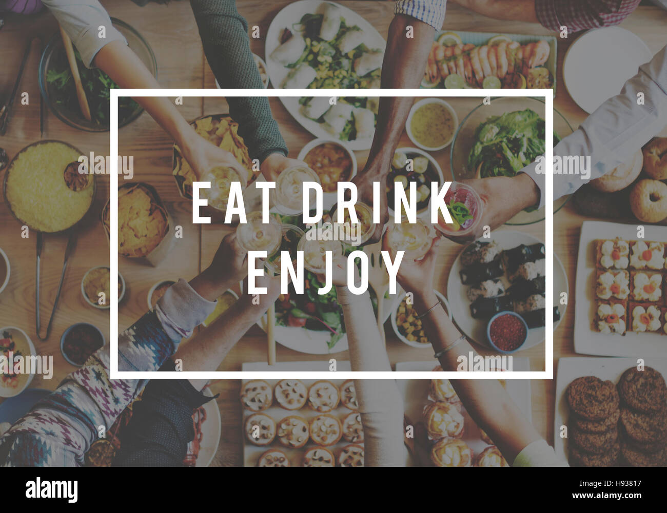 Delicious Enjoy Food Beverage Gourmet Healthy Concept Stock Photo - Alamy