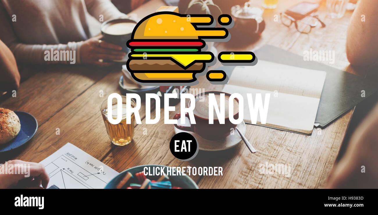 Group online ordering delivery hi-res stock photography and images - Alamy
