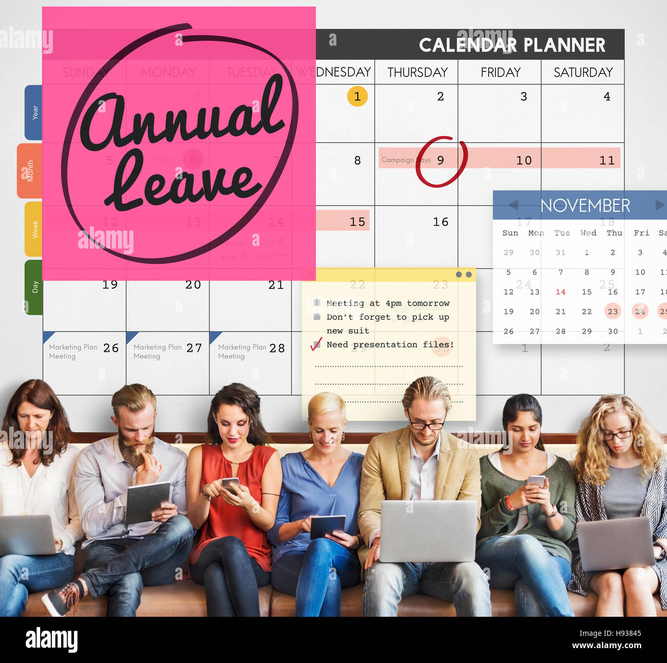Annual Leave Schedule Planning To Do List Concept Stock Photo - Alamy