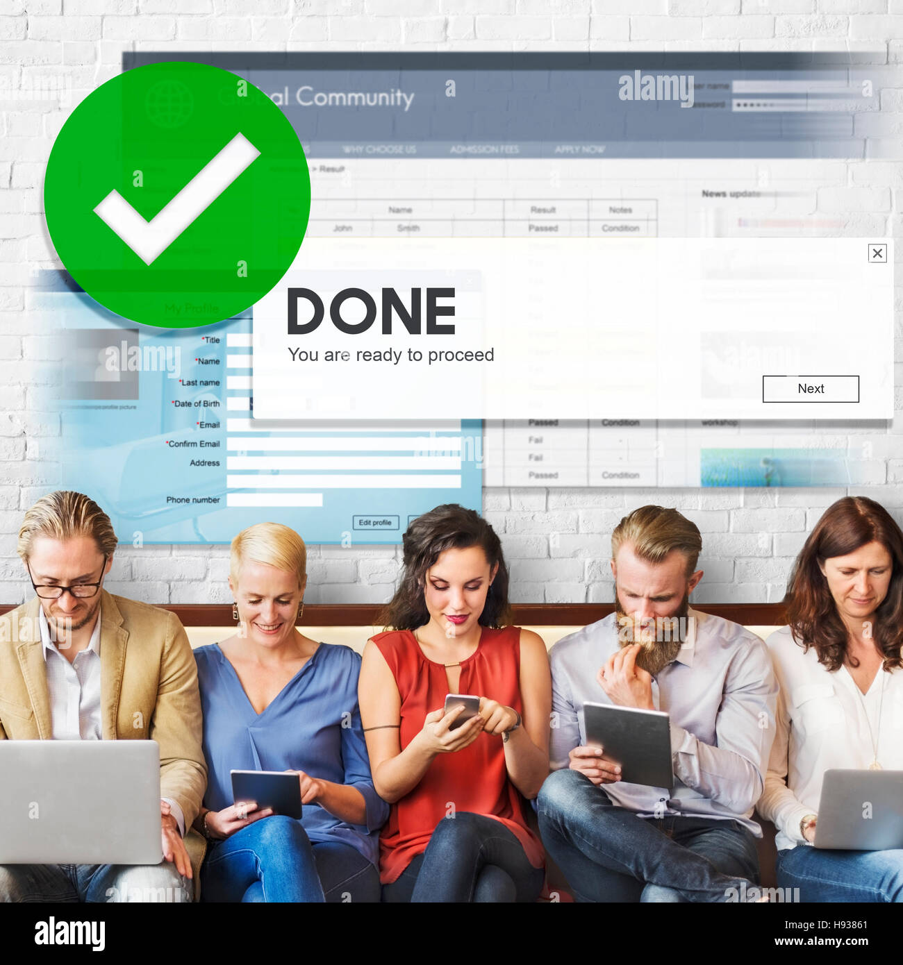 Done Achievement Finished Success Ready Concept Stock Photo - Alamy