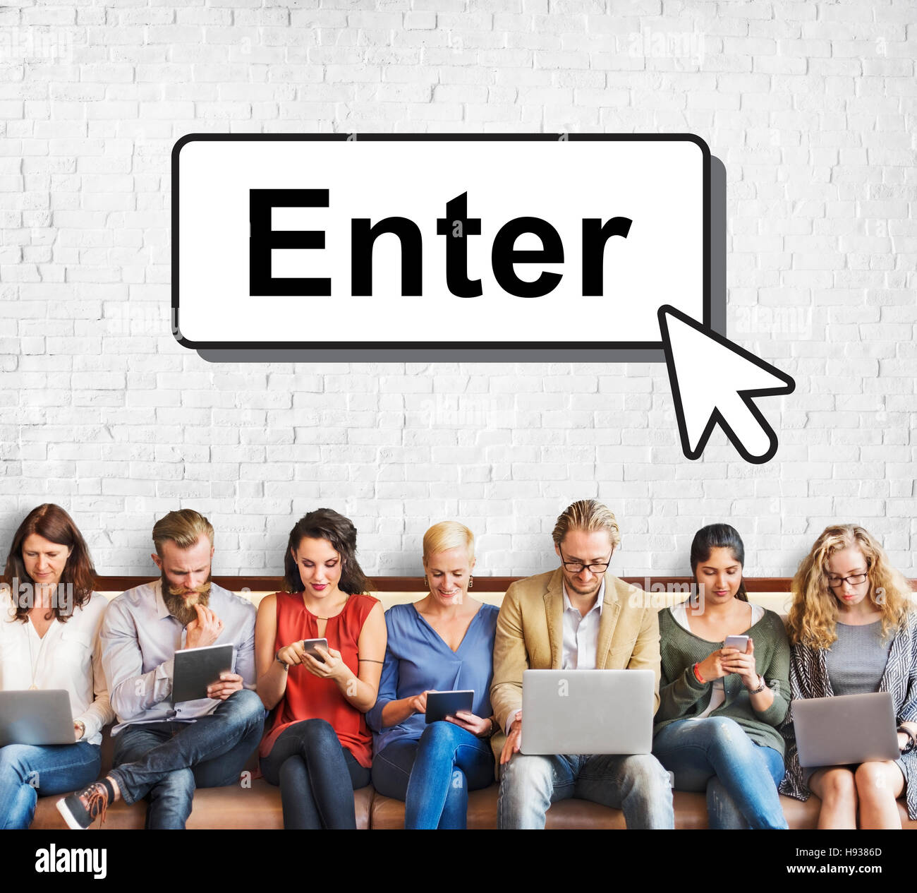 Enter Entering Entrance Entry Icon Information Concept Stock Photo Alamy