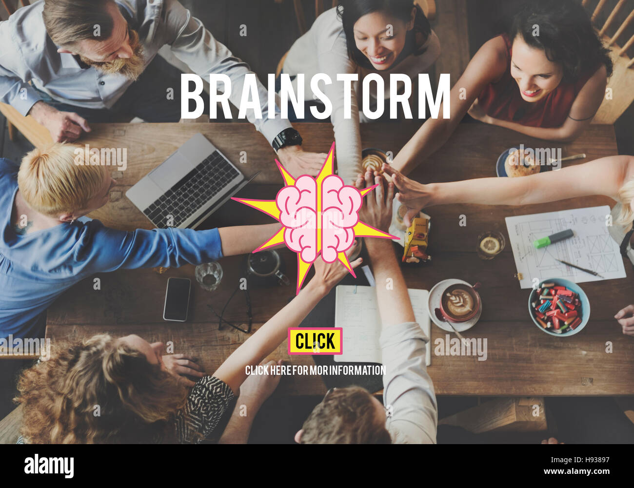 Brainstorm Brainstorming Meeting Planning Sharing Concept Stock Photo ...