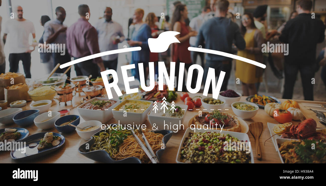 Reunion Connection Cooperation Partnership Concept Stock Photo - Alamy
