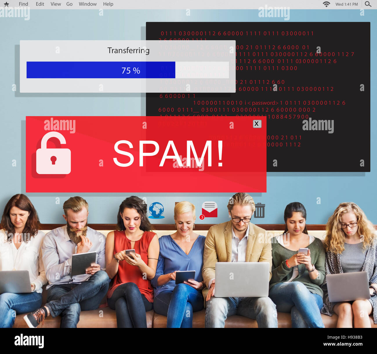 Fraud Hacking Spam Scam Phising Concept Stock Photo - Alamy