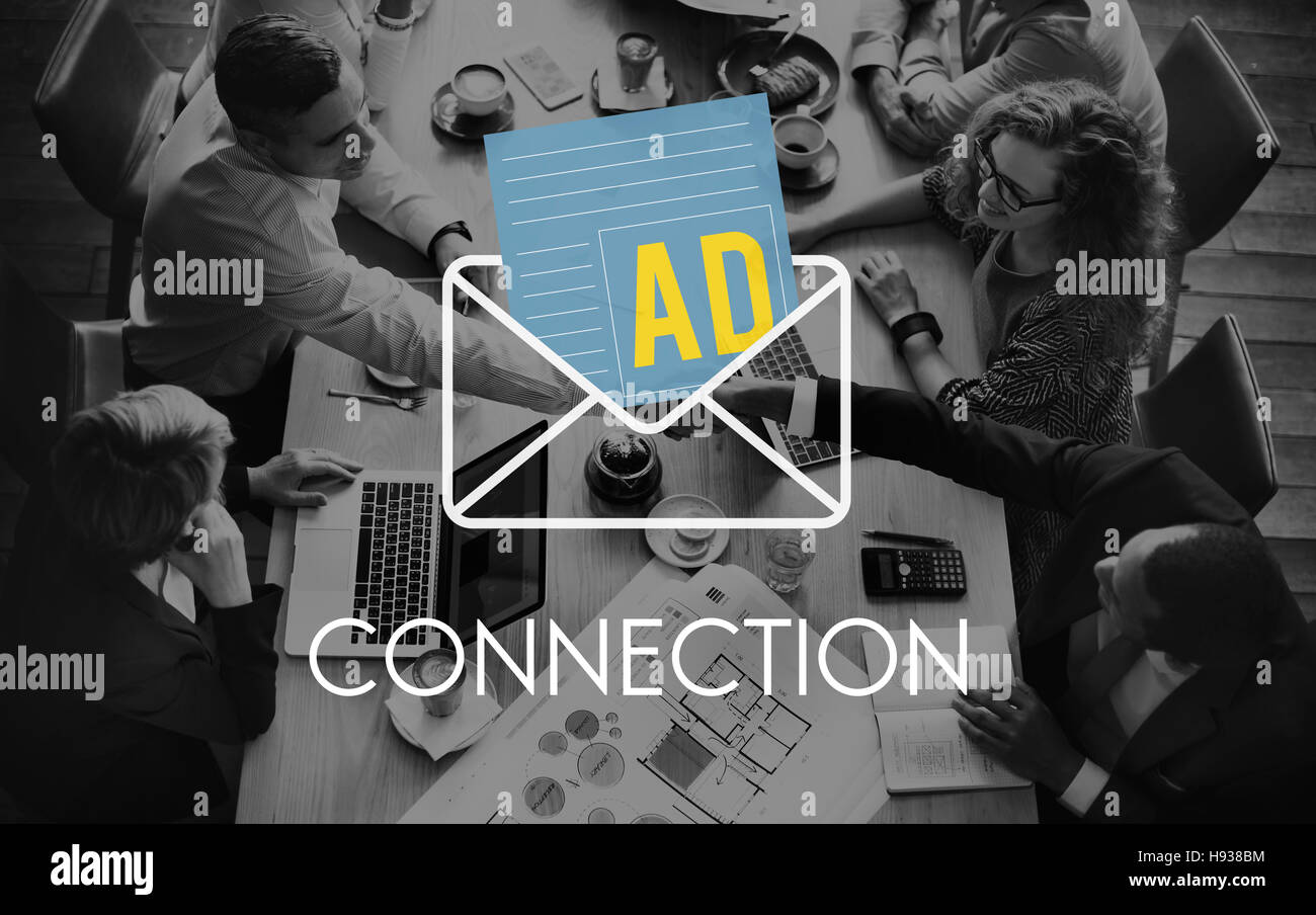 Advertisement Social Media Internet Letter Concept Stock Photo - Alamy