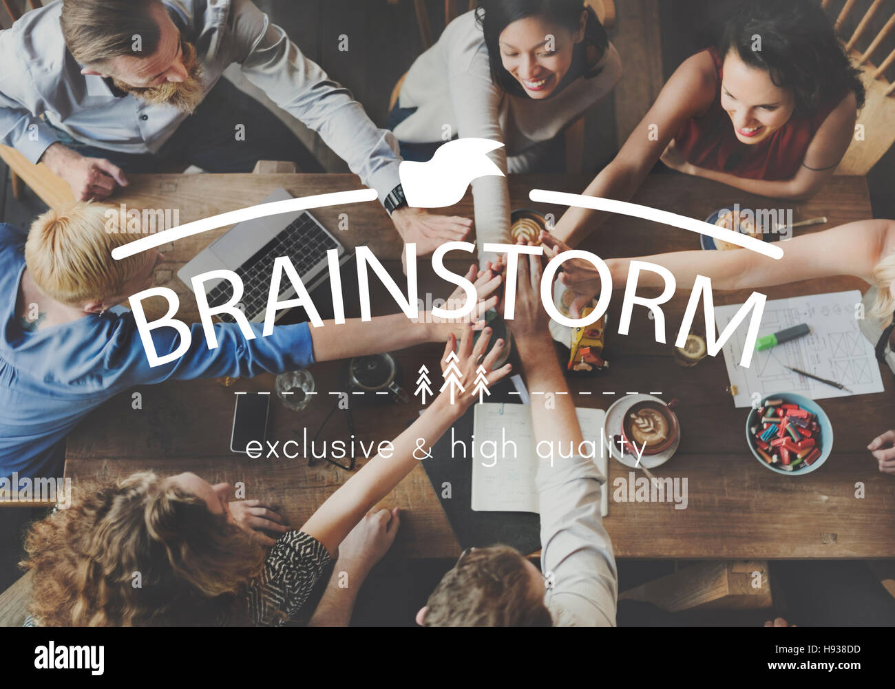 Brainstorm Sharing Meeting Ideas Planning Strategy Concept Stock Photo ...