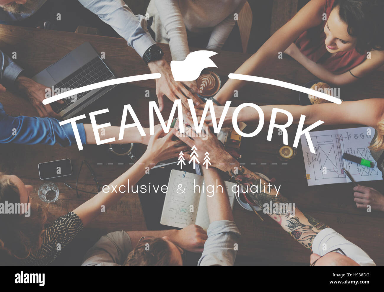 Teamwork team building spirit togetherness hi-res stock photography and ...