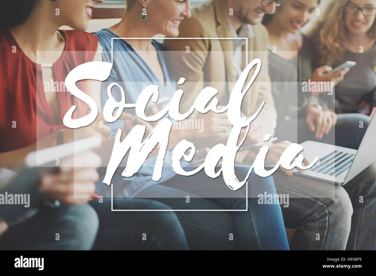 Social Media Connection Networking Chat Concept Stock Photo - Alamy