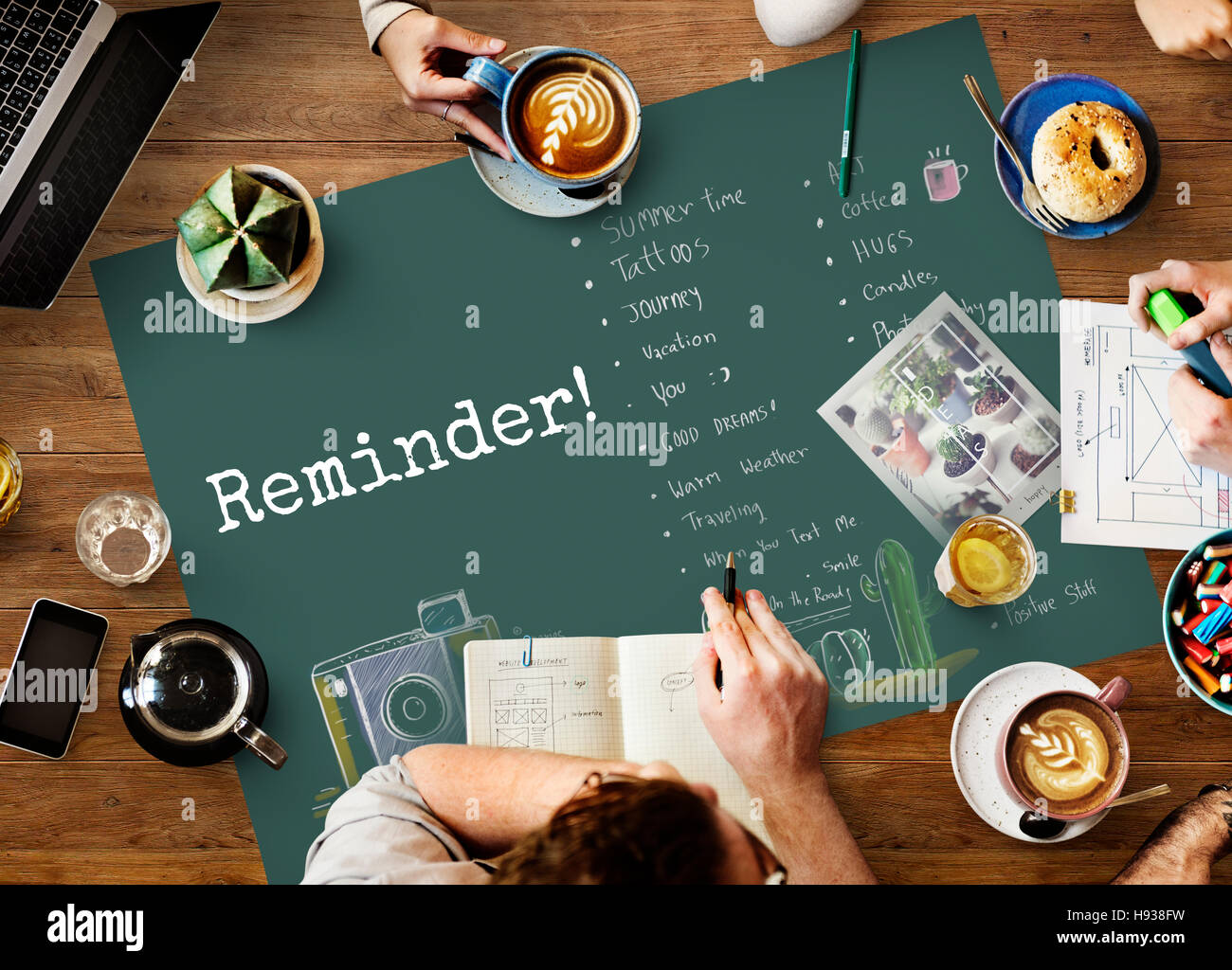 Reminder To-Do List Planner Information Concept Stock Photo - Alamy