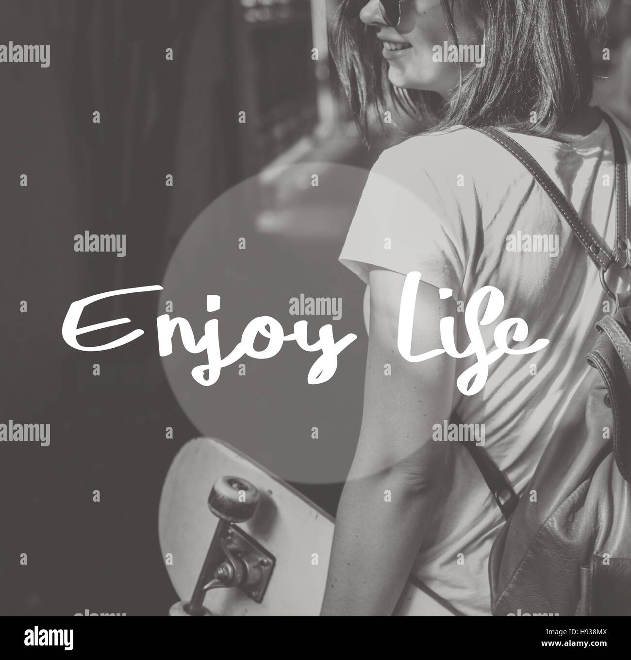 Enjoy Life Pleasure Satisfaction Happiness Concept Stock Photo - Alamy