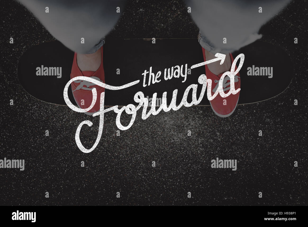 The Way Forward Aspirations Goals Target Development Concept Stock ...